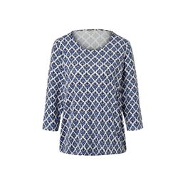 Tchibo - Blusenshirt mit Alloverprint - Damen - Gr. M - wei&szlig;/print