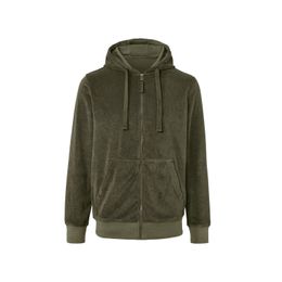 Tchibo - Frottee-Kapuzenjacke - Herren - Gr. L - khaki