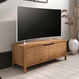 Pharao24.de TV Board Lowboard aus Massivholz mit T&uuml;ren