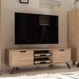Pharao24.de TV Board im Retro Design Eiche