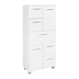 Pharao24.de Badschrank in Weiß 60 cm breit