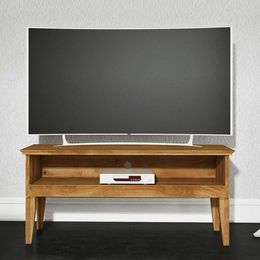 Pharao24.de TV Board aus Wildeiche massiv ge&ouml;lt 50 cm hoch