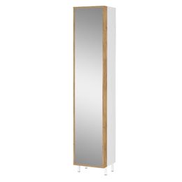 Pharao24.de Hochschrank Badhochschrank mit Spiegeltür 195 cm hoch