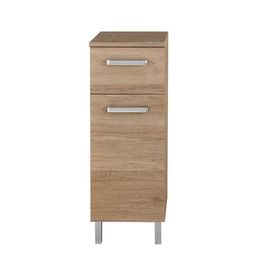 Pharao24.de Badezimmerschrank Badschrank mit einer Schublade 81 cm hoch