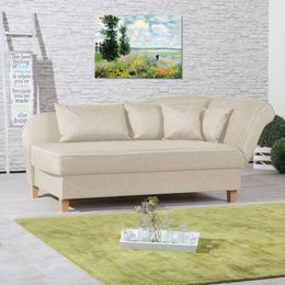 Pharao24.de Chaiselongue mit Bezug Webstoff