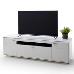 Pharao24.de TV Unterschrank in Wei&szlig; 195 cm breit