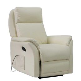 Pharao24.de Relaxsessel in Beige Massagefunktion