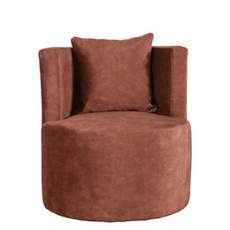 Pharao24.de Sessel in Rostfarben Velours