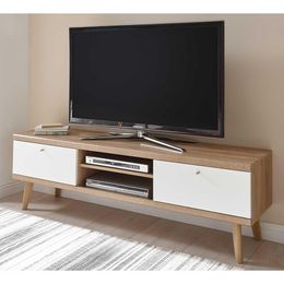 Pharao24.de TV Board mit Klappen 160 cm breit