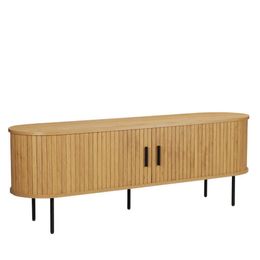 Pharao24.de TV Sideboard Fernsehschrank in modernem Design und Eichefarben