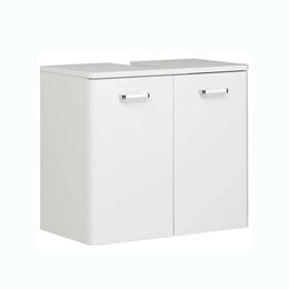 Pharao24.de Badezimmerunterschrank Waschbeckenunterschrank 60 cm breit und sto&szlig;festen ABS Kanten