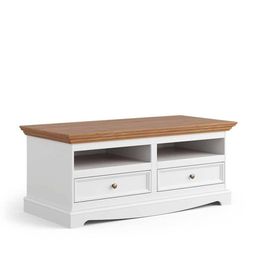 Pharao24.de Fernsehtisch TV Lowboard mit Schubladen und Metallgriffen