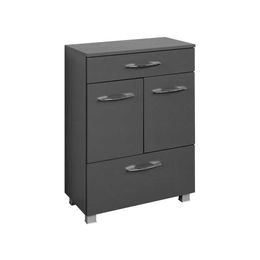 Pharao24.de Badschrank in Grau 60 cm breit