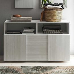 Pharao24.de Kommode f&uuml;r Flur und Garderobe in Eukalyptusfarben 51 cm hoch