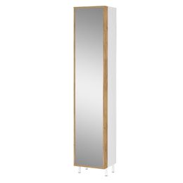Pharao24.de Hochschrank Badhochschrank mit Spiegeltür 195 cm hoch