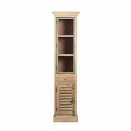 Pharao24.de Badezimmer Hochschrank aus Kiefer Antik Finish