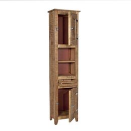 Pharao24.de Badschrank im Shabby Chic Stil Mangobaum Massivholz