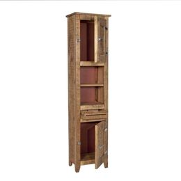 Pharao24.de Badschrank im Shabby Chic Stil Mangobaum Massivholz