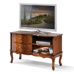 Pharao24.de TV Kommode in Nussbaumfarben Barock Design