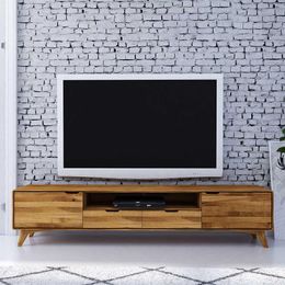 Pharao24.de TV Board aus Wildeiche Massivholz 220 cm breit