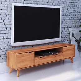 Pharao24.de TV Sideboard aus Kernbuche Massivholz 180 cm breit