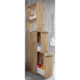 Pharao24.de Badschrank Nischenschrank in modernem Design 25 cm breit