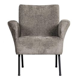 Pharao24.de Polstersessel Taupe Strukturstoff in modernem Design 73 cm breit