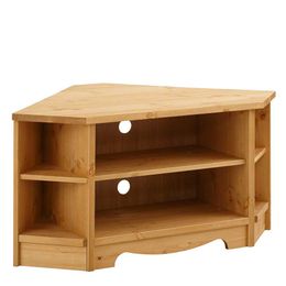 Pharao24.de Eck TV Schrank aus Kiefer Massivholz 105 cm breit