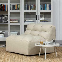 Pharao24.de Wohnzimmer Sessel in Beige Bezug aus Webstoff