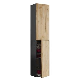 Pharao24.de Midischrank Bad h&auml;ngend in modernem Design Dreht&uuml;ren
