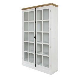 Pharao24.de Standvitrine mit Glast&uuml;ren Landhaus