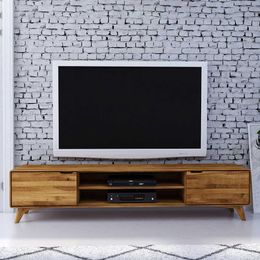 Pharao24.de TV Lowboard aus Wildeiche Massivholz 220 cm breit