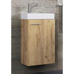 Pharao24.de Gäste WC Waschtisch mit einem Einlasswaschbecken 41 cm breit