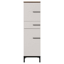 Pharao24.de Midischrank Badezimmer 125 cm hoch einer Schublade