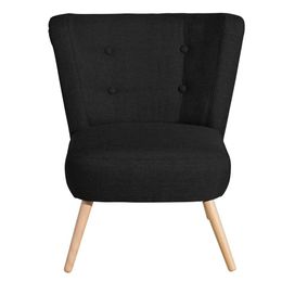 Pharao24.de Cocktailsessel schwarz Retro Made in Germany 80 cm hoch