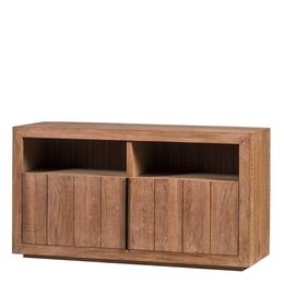 Pharao24.de TV Schrank aus Teak teilmassiv 75 cm hoch