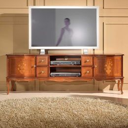 Pharao24.de TV Lowboard Stilm&ouml;bel in Nussbaumfarben italienisches Design