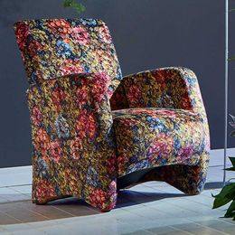Pharao24.de Bunter Wohnzimmer Sessel mit Blumen Motiv 70 cm breit