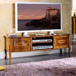 Pharao24.de TV Board mit Nussbaum furniert Barock Design
