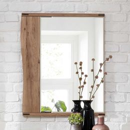 Pharao24.de Flurspiegel aus Wildeiche Massivholz 65 cm breit