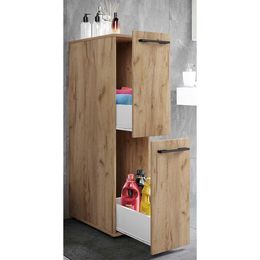 Pharao24.de Badseitenschrank Nischenschrank 110 cm hoch zwei Schubladen