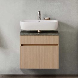 Pharao24.de Badunterschrank Waschtischunterschrank 60 cm breit mit Dreht&uuml;ren