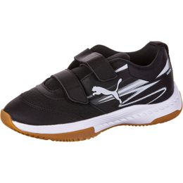 Puma Varion II V Jr Hallenschuhe Kinder - Gr&ouml;&szlig;e 34 1/2 - schwarz
