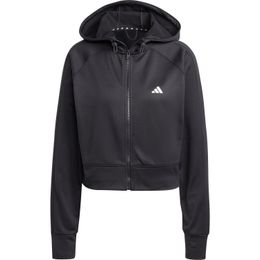 Adidas Sweatjacke Damen - Gr&ouml;&szlig;e L - schwarz