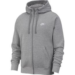 Nike NSW Club Sweatjacke Herren - Gr&ouml;&szlig;e L - grau