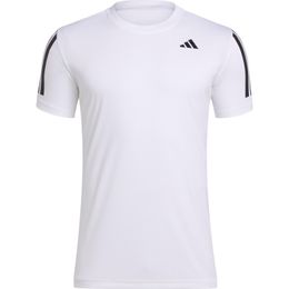 Adidas CLUB 3STR Tennisshirt Herren - Gr&ouml;&szlig;e S - wei&szlig;