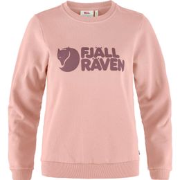 Fj&auml;llr&auml;ven FJ&Auml;LLR&Auml;VEN Logo Sweatshirt Damen - Gr&ouml;&szlig;e L - rosa