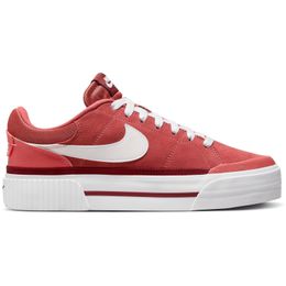 Nike Court Legacy Lift Sneaker Damen - Gr&ouml;&szlig;e 37 1/2 - rot