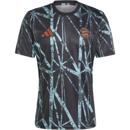 Adidas FC Bayern M&uuml;nchen Prematch Funktionsshirt Herren - Gr&ouml;&szlig;e M - schwarz