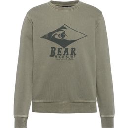 Bear Surf Sweatshirt Herren - Gr&ouml;&szlig;e L - gr&uuml;n